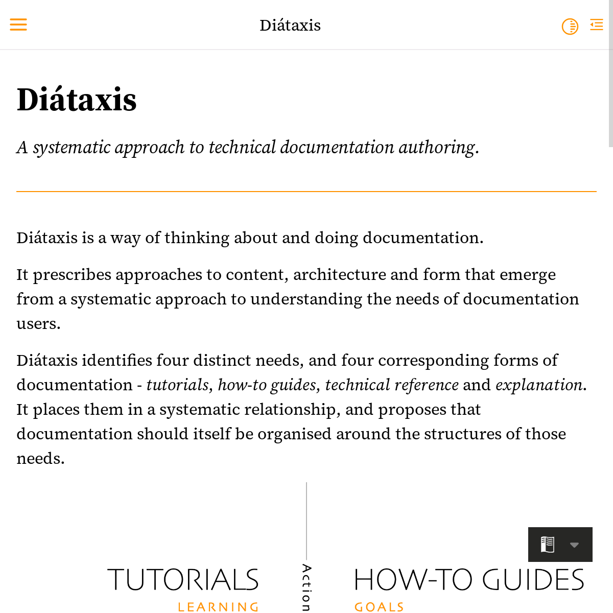 Diátaxis | 技术文档写作框架