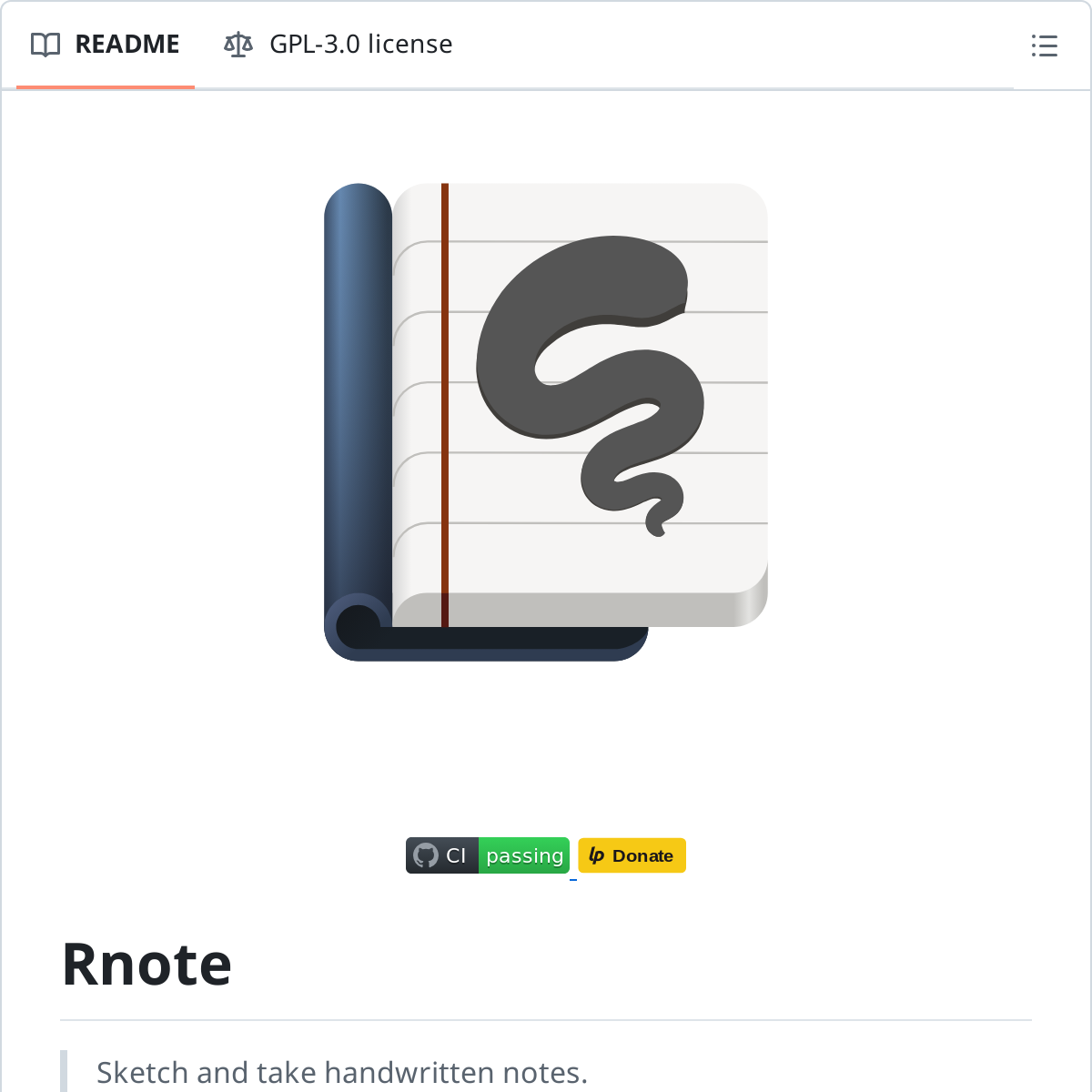 Rnote | 手绘风格笔记软件