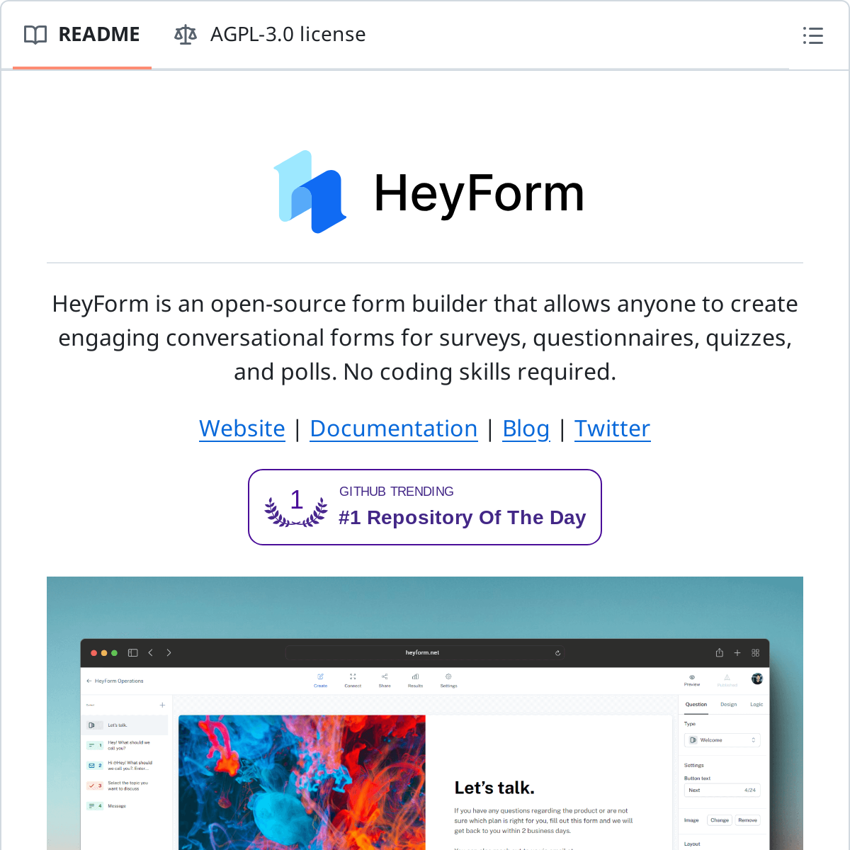 HeyForm | 开源的表单 SaaS 解决方案