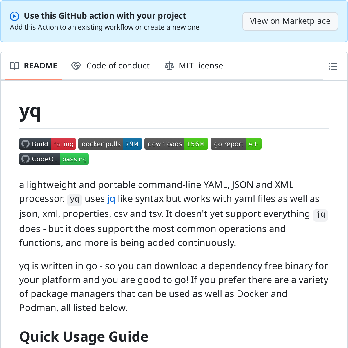 yq | 多种文件格式解析器