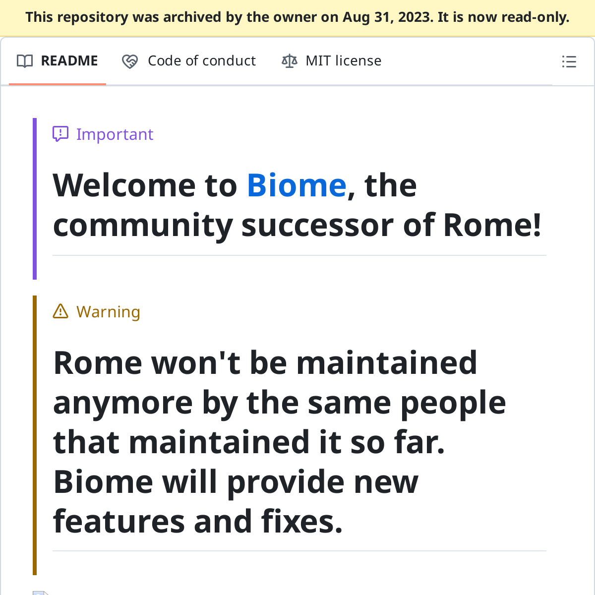 Rome v10 | 统一前端工具链