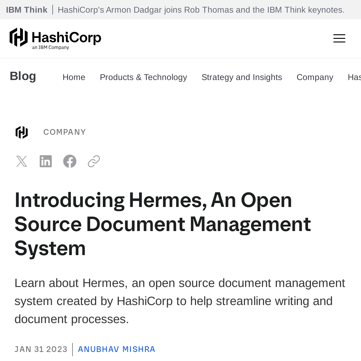 Hermes | Hashicorp 开源文档管理系统